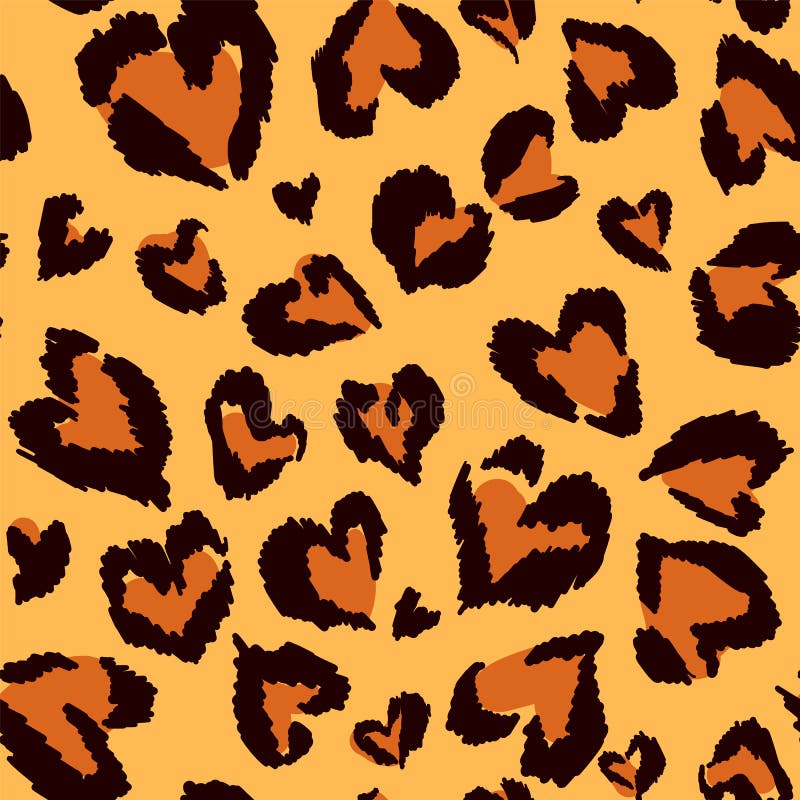 Leopard Skin Heart Stock Illustrations – 857 Leopard Skin Heart Stock ...