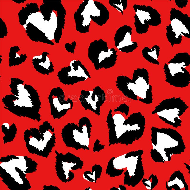 Leopard Skin Heart Stock Illustrations – 748 Leopard Skin Heart Stock ...