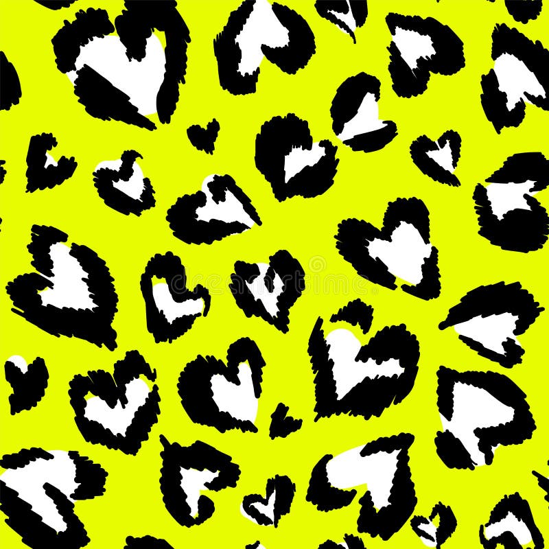Leopard Print Skin Shape Heart Stock Illustrations – 275 Leopard Print ...