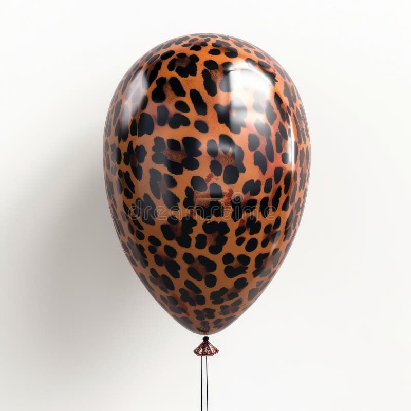 Leopard Print Balloon with Exotic Animal Pattern on Isolated Background ...