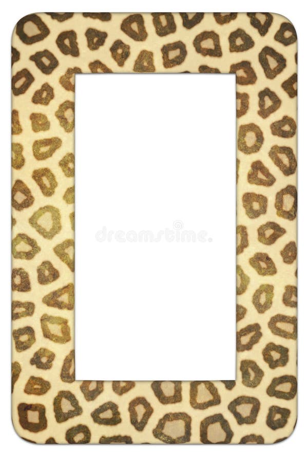 Leopard print frame stock illustration. Illustration of background ...