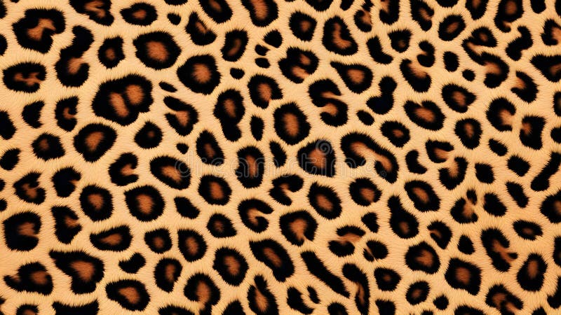 A Leopard Print Pattern Background and Banner Stock Illustration ...
