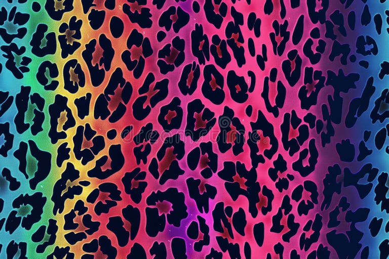 Rainbow Leopard Artwork Stock Illustrations – 89 Rainbow Leopard ...