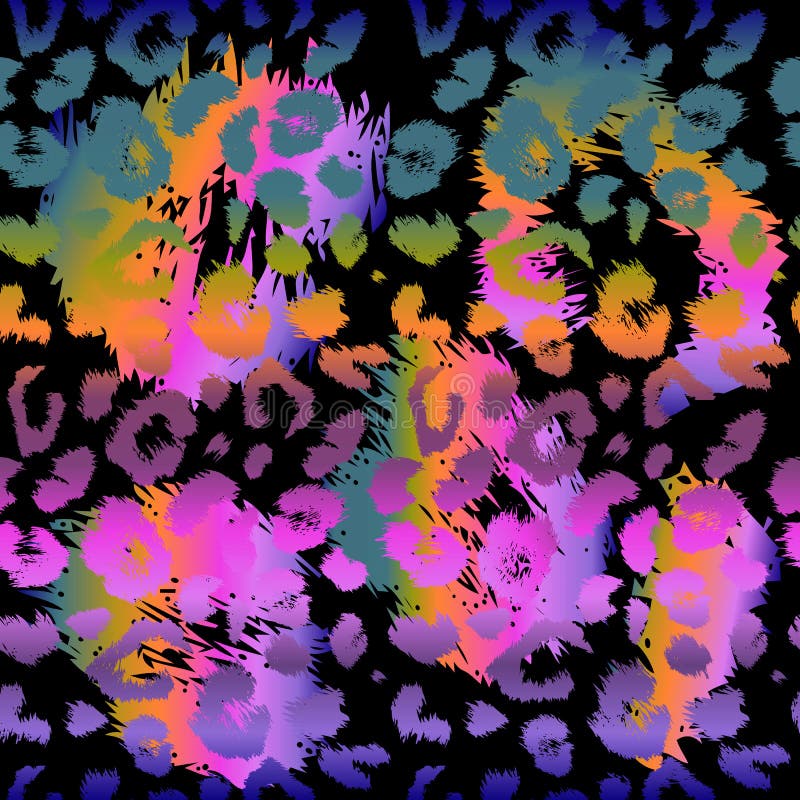 Leopard Print Pattern. Repeating Seamless Animal Background Stock ...