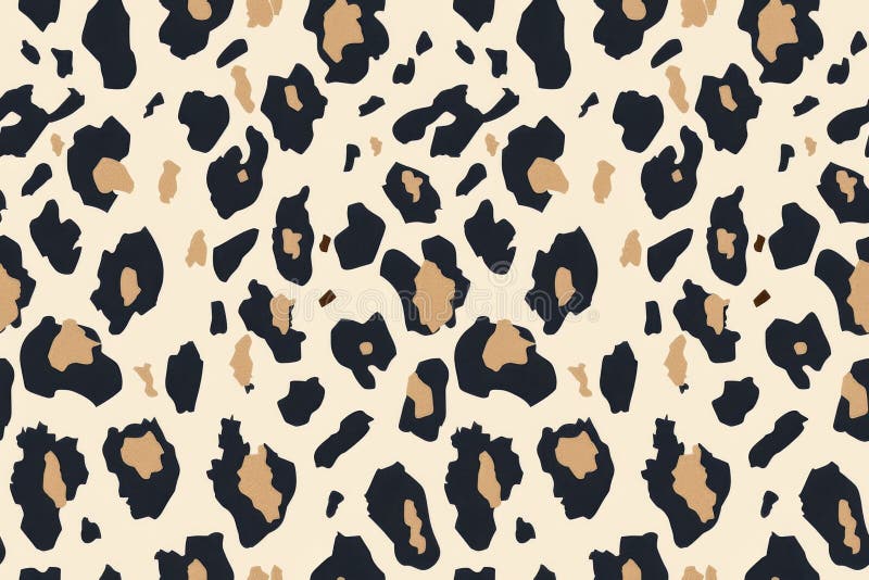 Leopard Print Pattern, Seamless Repeating Pattern, Flat Vector ...