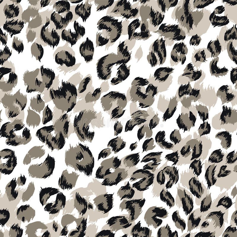 Leopard Print Pattern. Vector Seamless Background Stock Vector ...