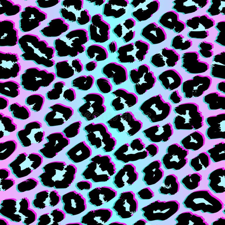 Leopard Pattern Neon Stock Illustrations – 1,578 Leopard Pattern Neon ...