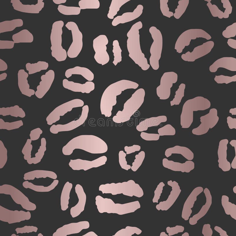 Leopard Print Repeat Pattern Golden Design Stock Vector - Illustration of textile, nature: 166566587