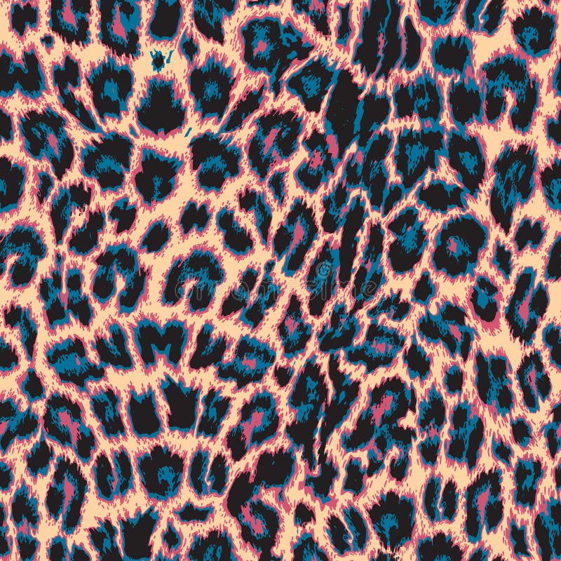 Leopard Print Repeat Texture Stock Illustration - Illustration of ...