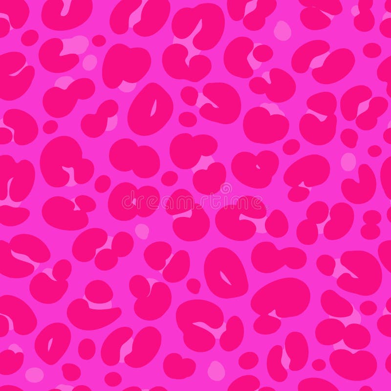 Leopard Print Seamless Pattern. Neon Cheetah Skin 80 90s Design. Bright ...