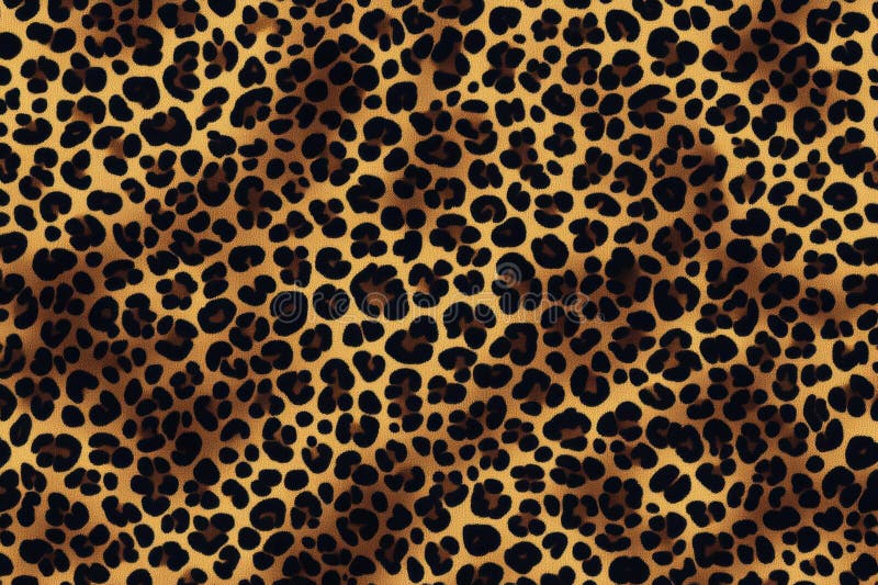Leopard Print Shows Wild Animal Texture with Spots Pattern. Safari ...