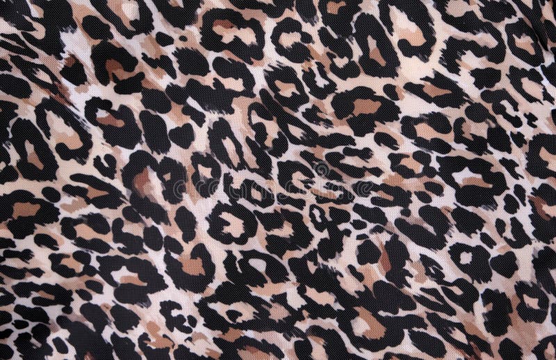 Leopard Print Spot Material Fabric Stock Image - Image of safari ...