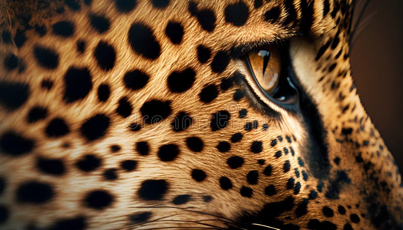Leopard S Eye Close-up. Beautiful Portrait of a Leopard Stock ...