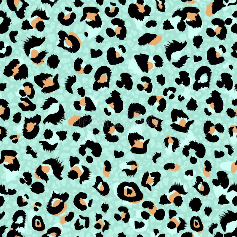 Leopard Seamless Pattern. Animal Print with Leopard Dots Stock Vector ...