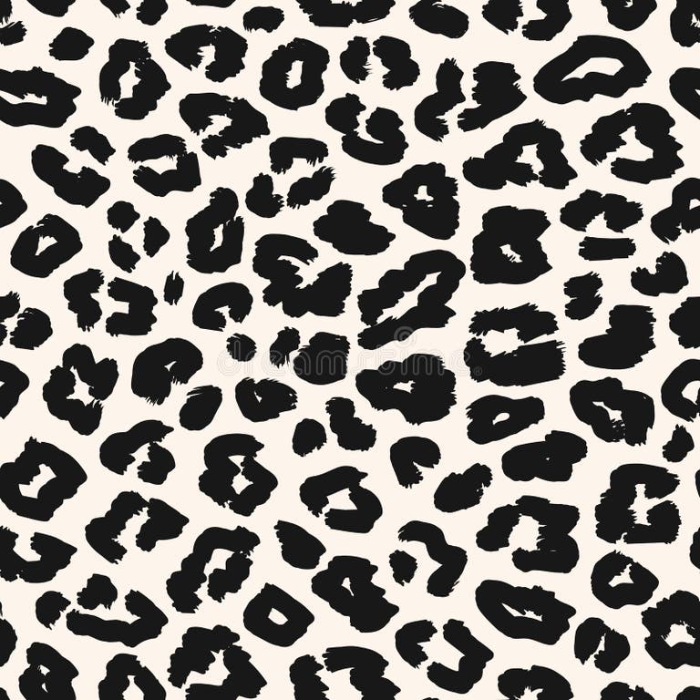 Black White Leopard Skin Pattern Stock Illustrations – 16,480 Black ...