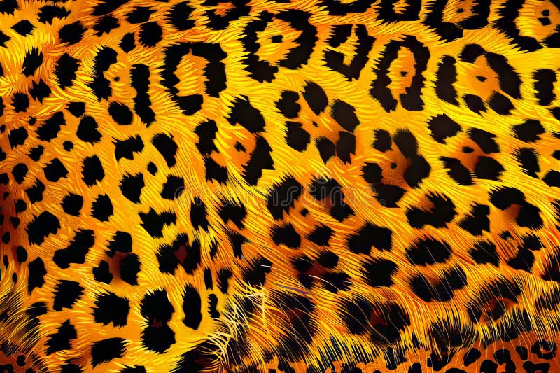 A Leopard Skin with Black and Yellow Spots Stock Image - Image of skin ...