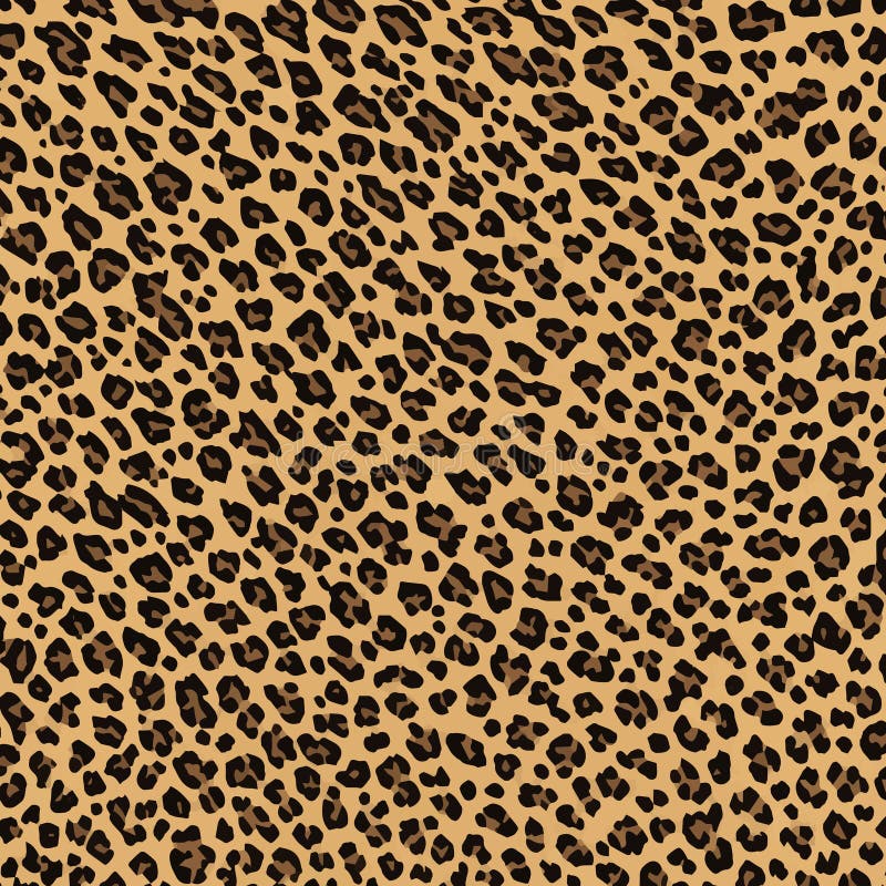Leopard Skin Pattern Print Vector Brown - Abstract Wildlife Pattern ...