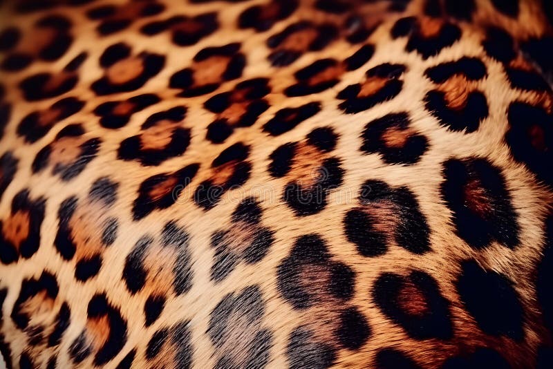 Leopard Skin Texture for Background. Neural Network AI Generated Stock ...