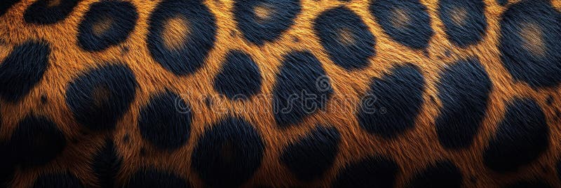 Leopard Skin Texture with Copy Space. Close-up Leopard Pattern. Big Cat ...