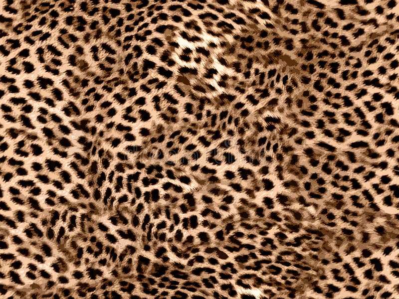 Leopard Skin Texture Seamless Pattern Colored Stock Illustration ...