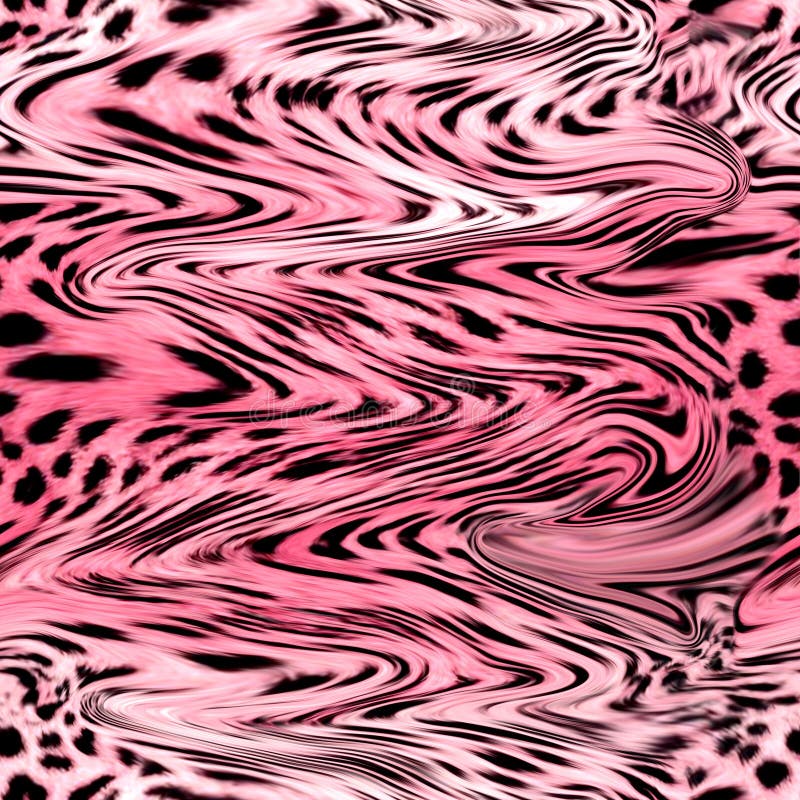 Leopard Skin Texture Seamless Pattern Colored Stock Illustration ...