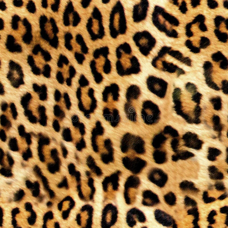 Leopard Skin Texture Seamless Pattern Colored Stock Illustration ...