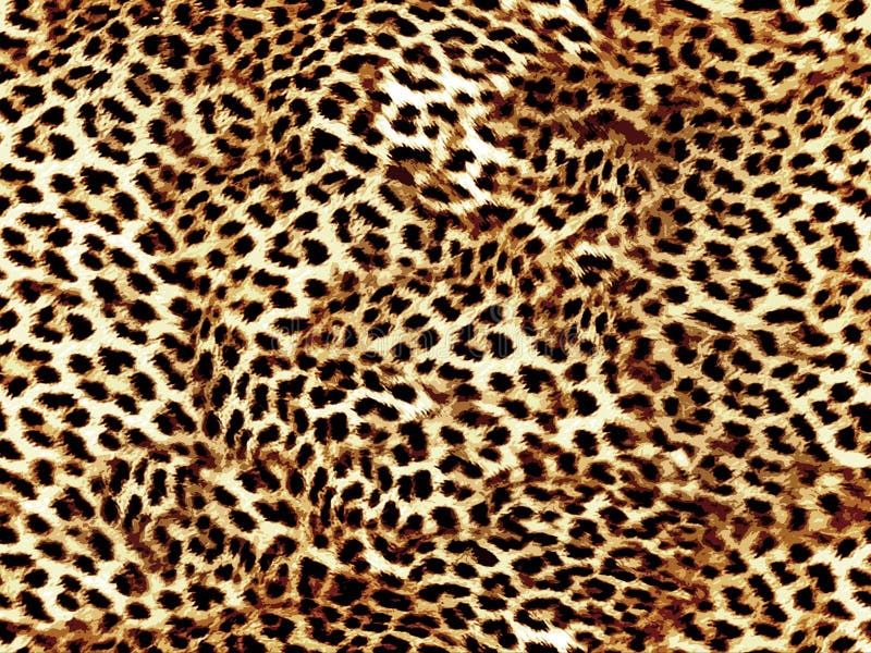 Leopard Skin Texture Seamless Pattern Colored Stock Illustration ...