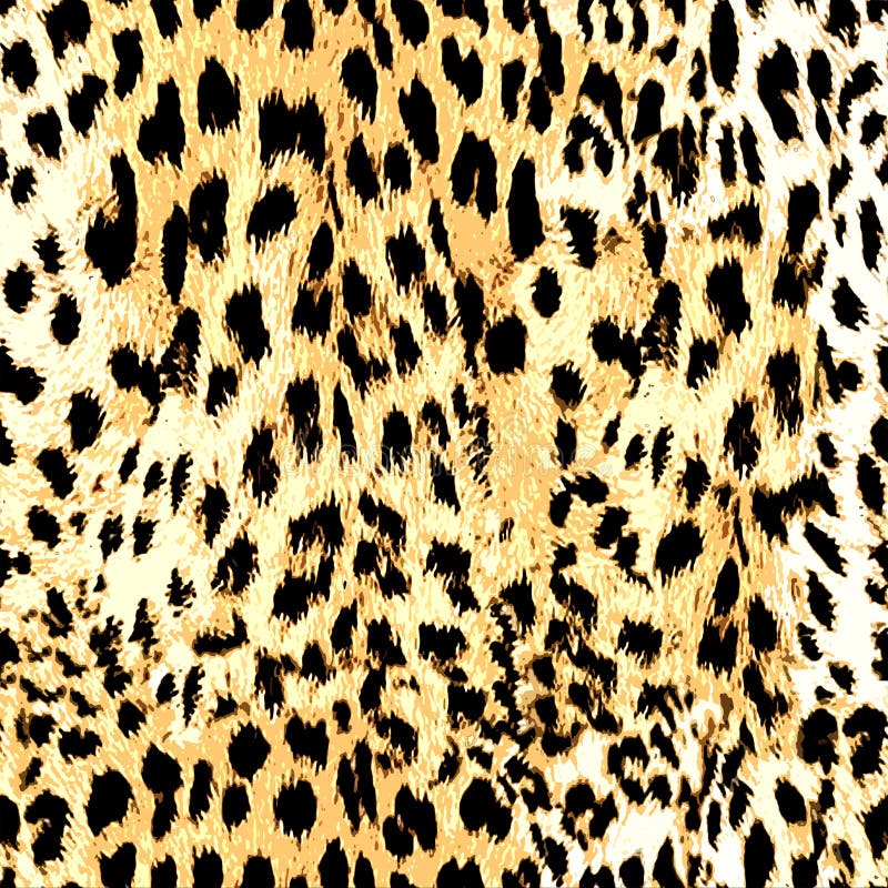 Leopard Skin Texture Seamless Pattern Colored Stock Illustration ...