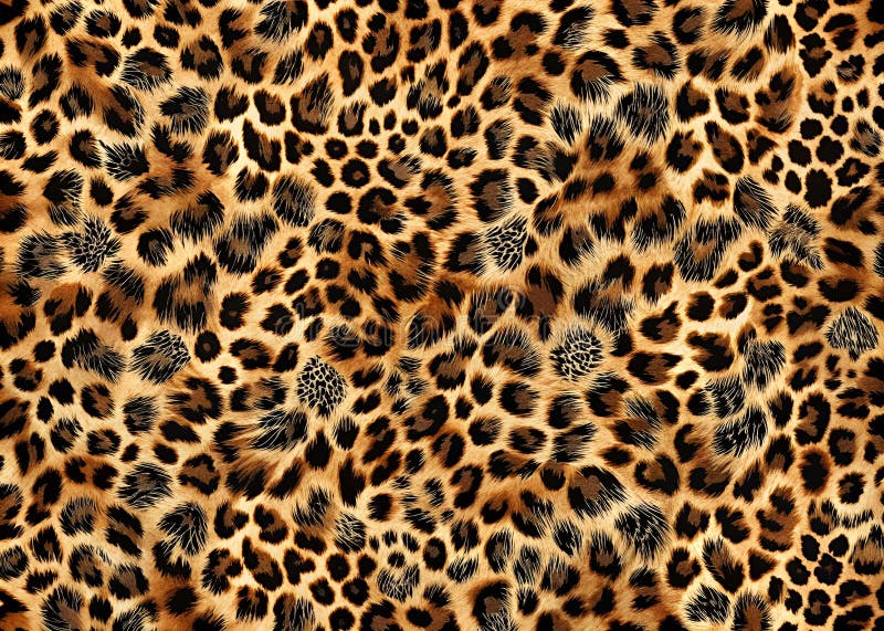 Leopard Skin Texture. Seamless Pattern Stock Illustration ...