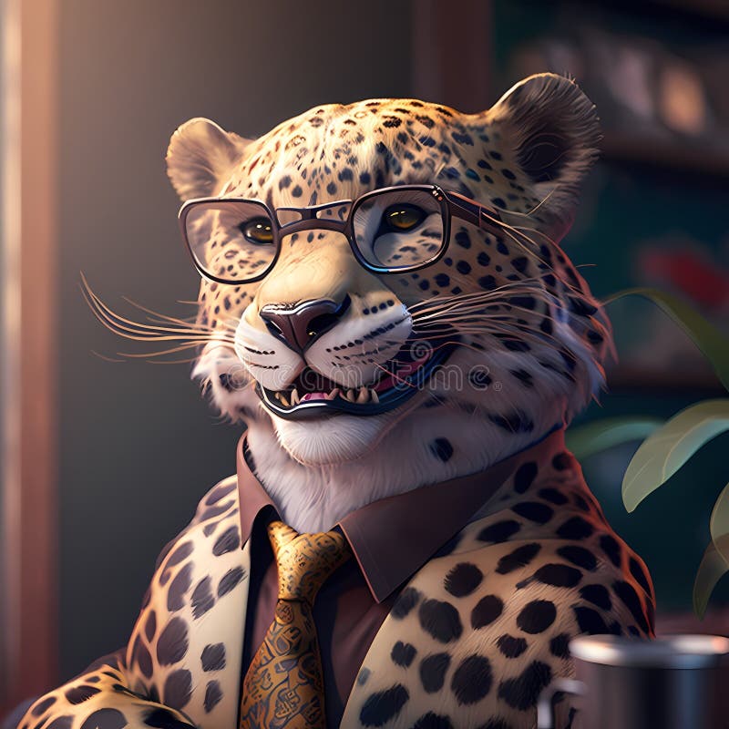 Leopard in the Night Jaguar in the Snow Leopard in the Snow Stock ...