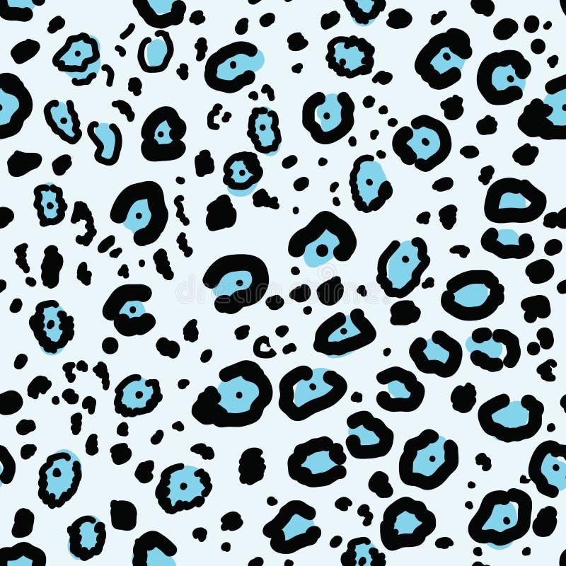 Leopard Spotted Texture Seamless Pattern Stock Illustration ...