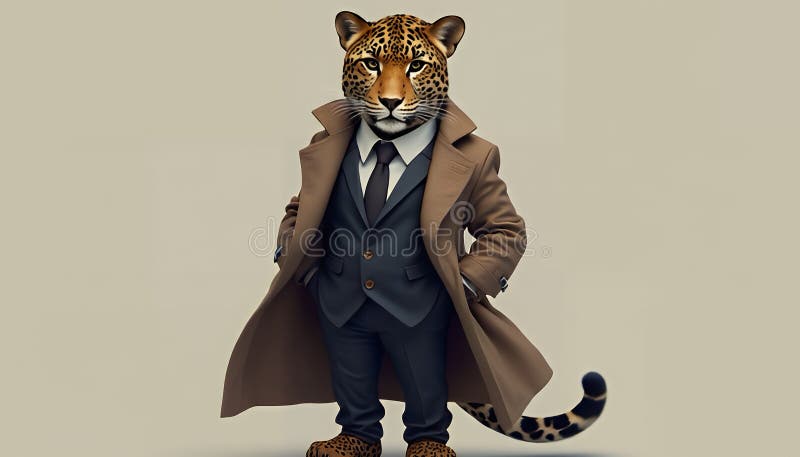 Anthropomorphic Leopard Character Stock Illustrations – 201 ...