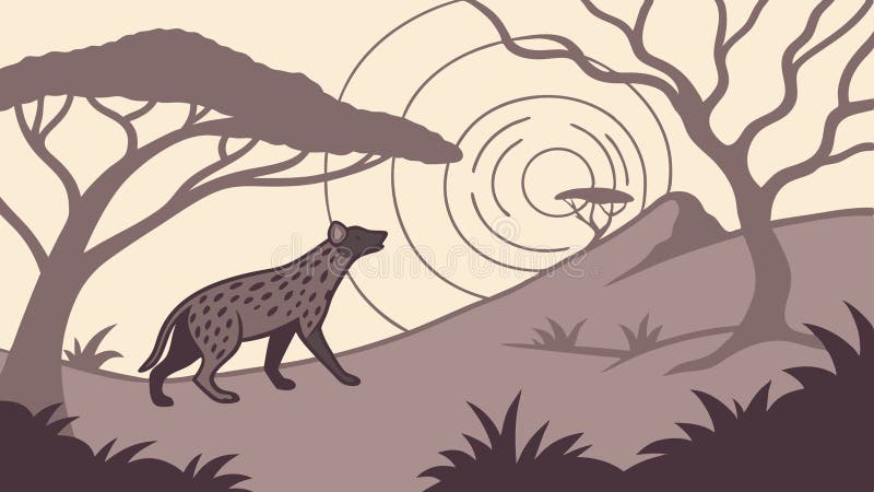 Leopard with Target in Stylized Wilderness, Vector Design Generative AI ...