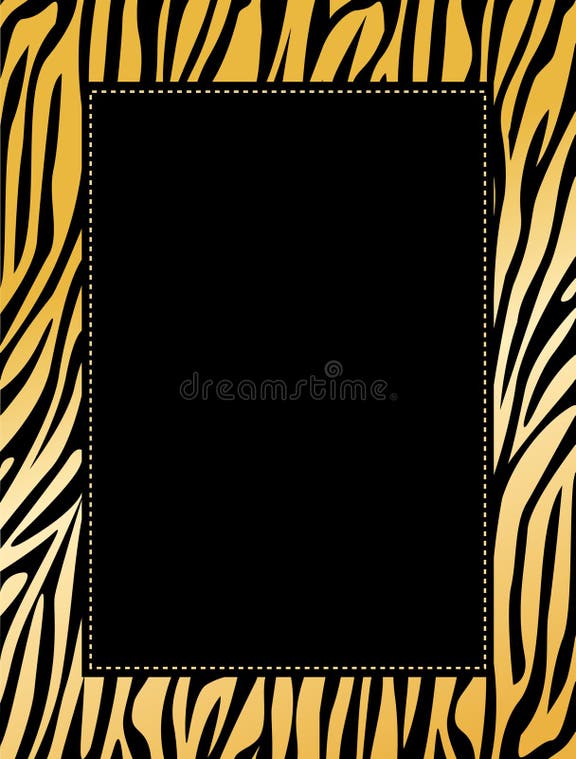 Leopard / tiger border stock vector. Illustration of edge - 24164288