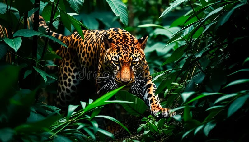 Leopard is Walking through the Jungle Stock Photo - Image of spot, wild ...