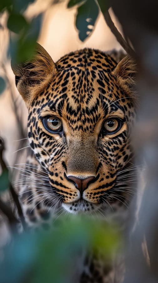 Leopard Walking through the Underbrush at Sunrise in the Wild Stock ...