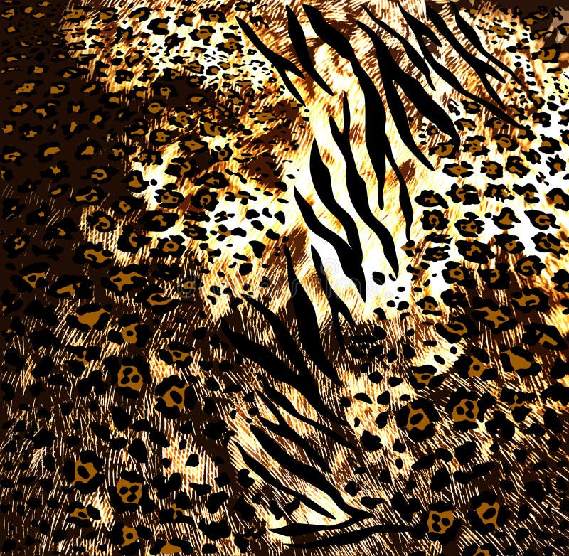 Leopard , zebra snake skin stock illustration. Illustration of ...