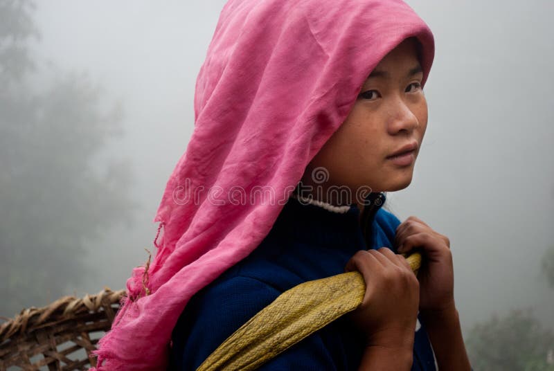 Lepcha Woman with baby editorial photography. Image of feeding - 37041562