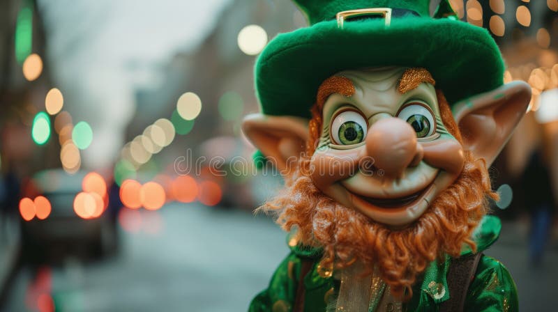 Leprechaun Celebrating Saint Patrick S Day Stock Illustration ...