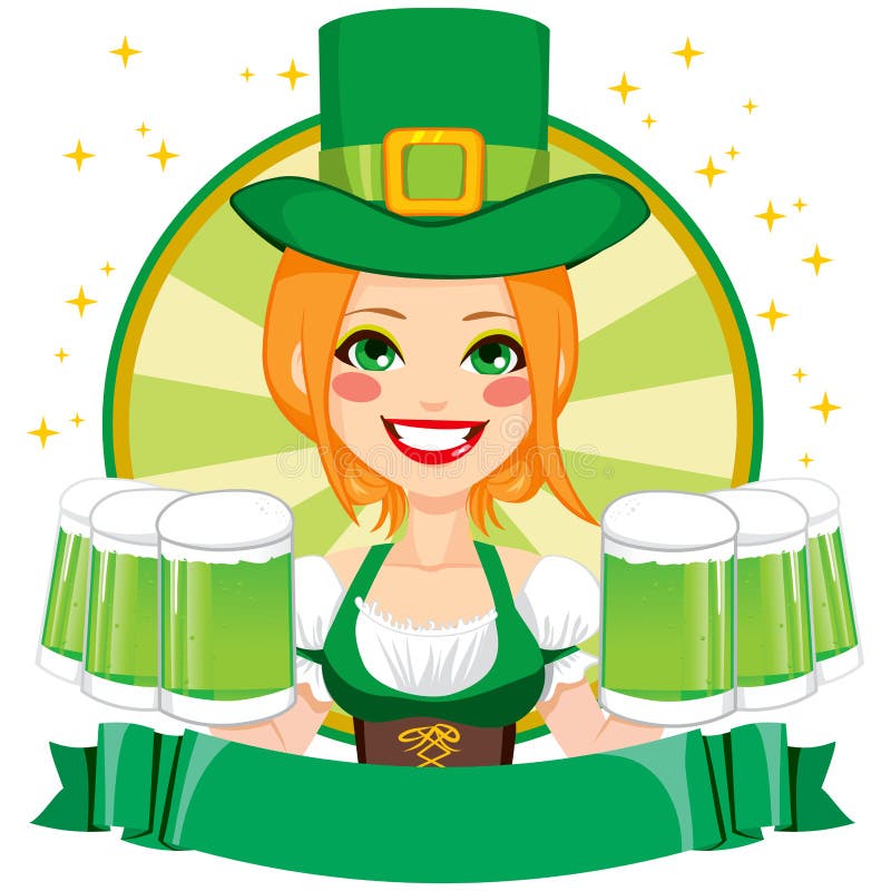 Irish Waitress Beer Stock Illustrations – 175 Irish Waitress Beer Stock ...