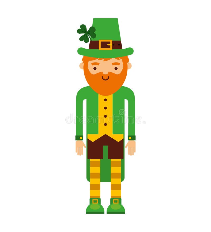 Leprechaun Irish Character Icon Stock Illustration - Illustration of ...