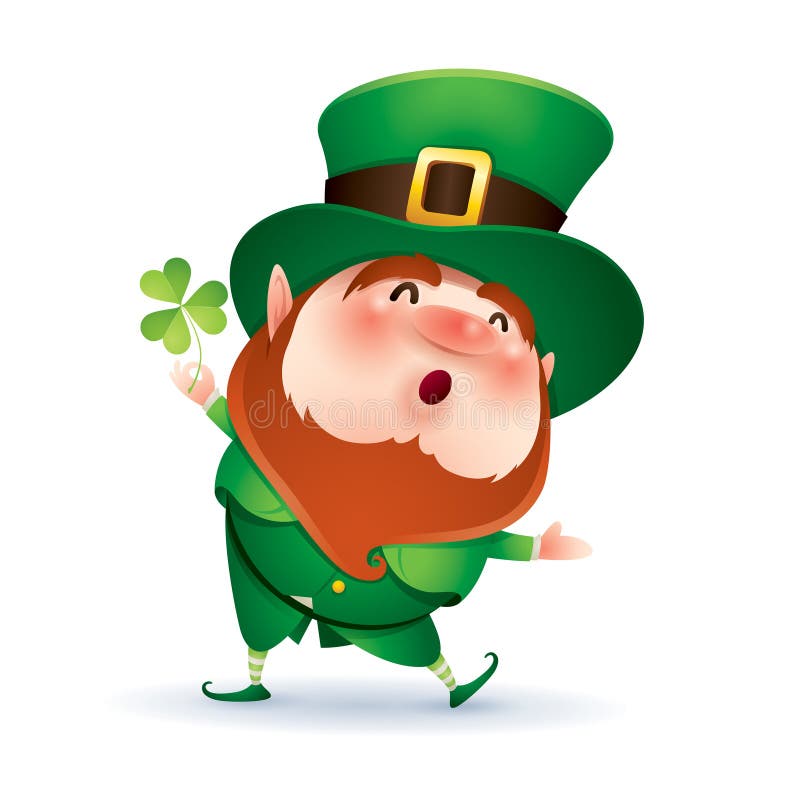 Leprechaun presenting stock vector. Illustration of gnome - 23279040
