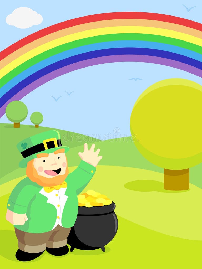Leprechaun Rainbow Stock Illustrations – 10,869 Leprechaun Rainbow ...