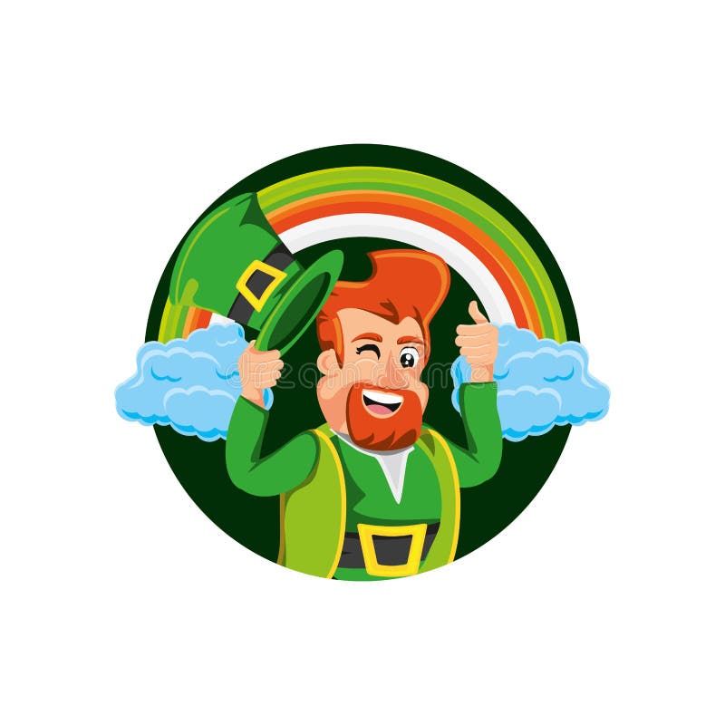 Leprechaun and Rainbow 8 Bit Arcade Game Pixel Art Stock Vector ...