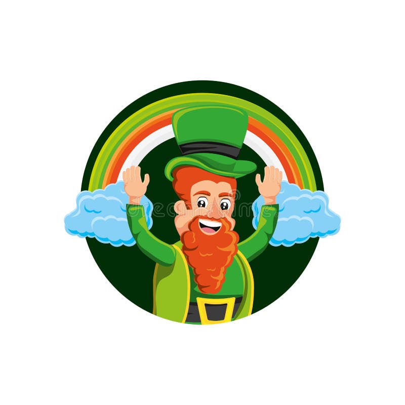 Leprechaun and Rainbow 8 Bit Arcade Game Pixel Art Stock Vector ...