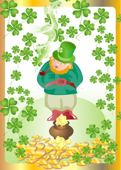 Leprikon stock illustration. Illustration of green, congratulations ...