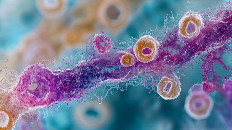 Leptospirosis Bacteria Under a Microscope AI Generated Stock ...