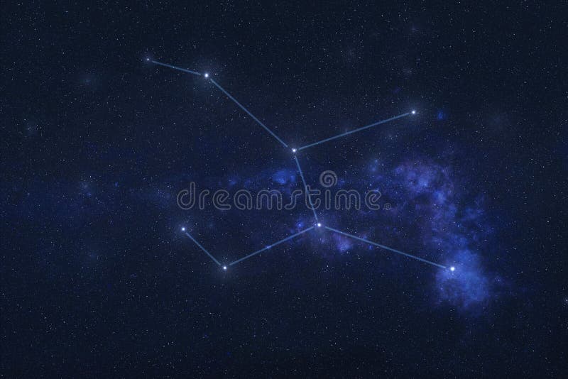 Constellation Lepus, Hare, Night Star Sky Stock Vector - Illustration ...