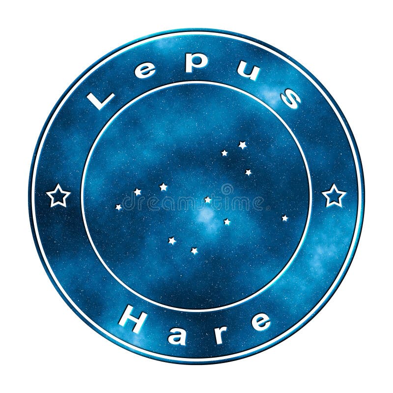 Lepus Star Constellation, Hare Constellation Stock Illustration ...