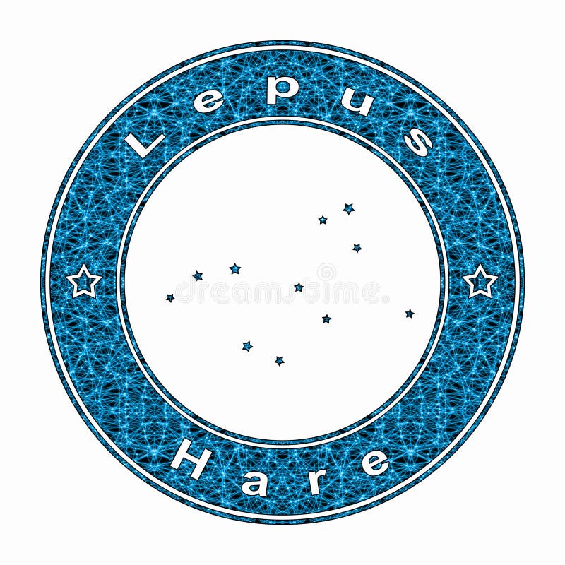 Lepus Star Constellation, Hare Constellation Stock Illustration ...